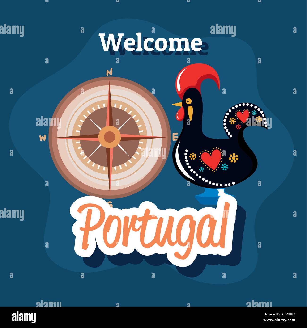 welcome portugal lettering Stock Vector Image & Art - Alamy