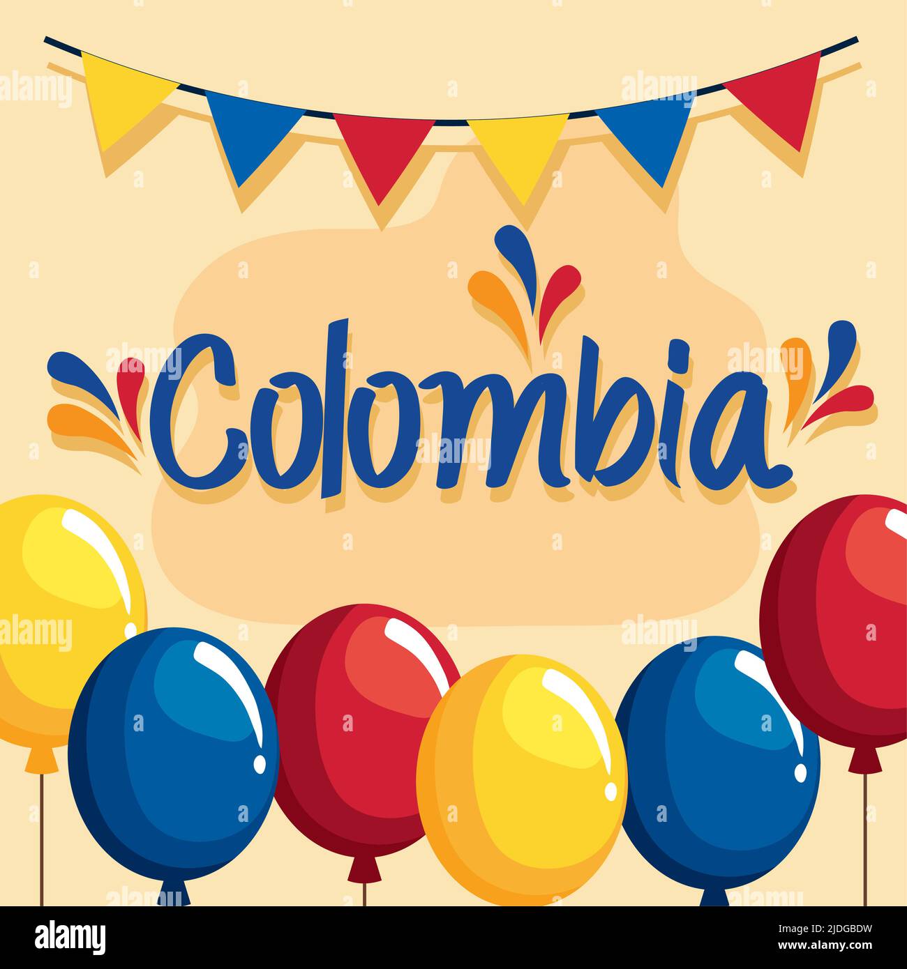 colombia lettering country celebration Stock Vector Image & Art - Alamy
