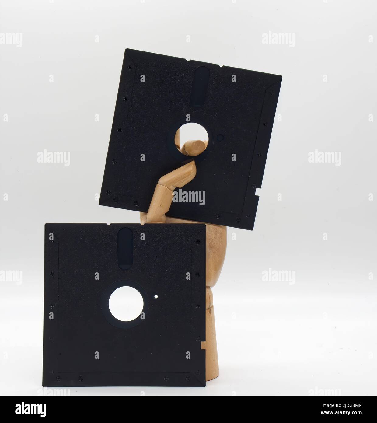 Vintage Floppy Disk 5.25 inch. Retro storage technology on white ...