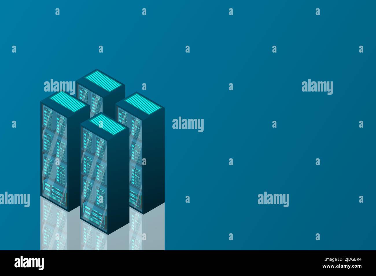 Mainframe, powered server, high technology concept, data center, cloud ...