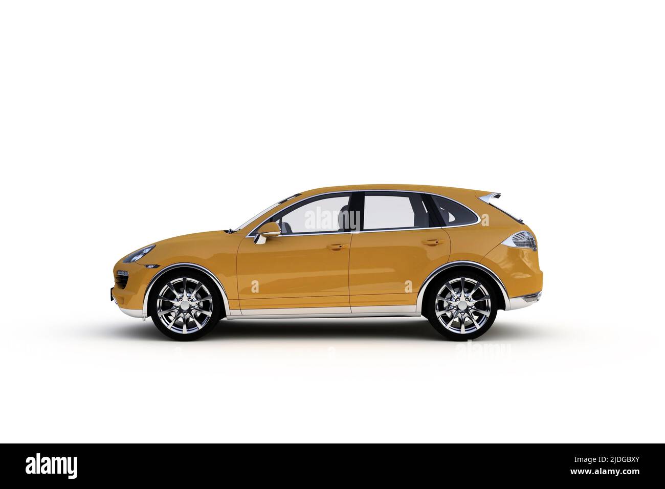 Car isolated on white background, 3D rendering Stock Photo - Alamy