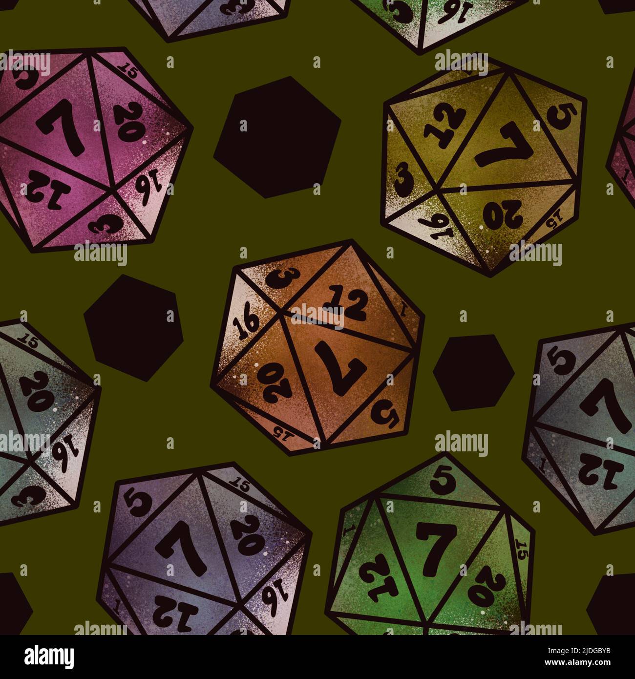 Kids seamless dice pattern for games and cards and fabrics and wrapping ...