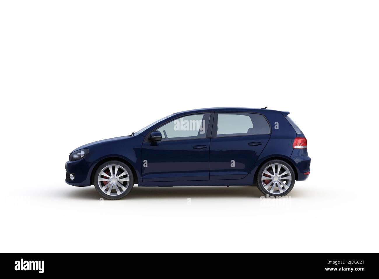 Car isolated on white background, 3D rendering Stock Photo - Alamy