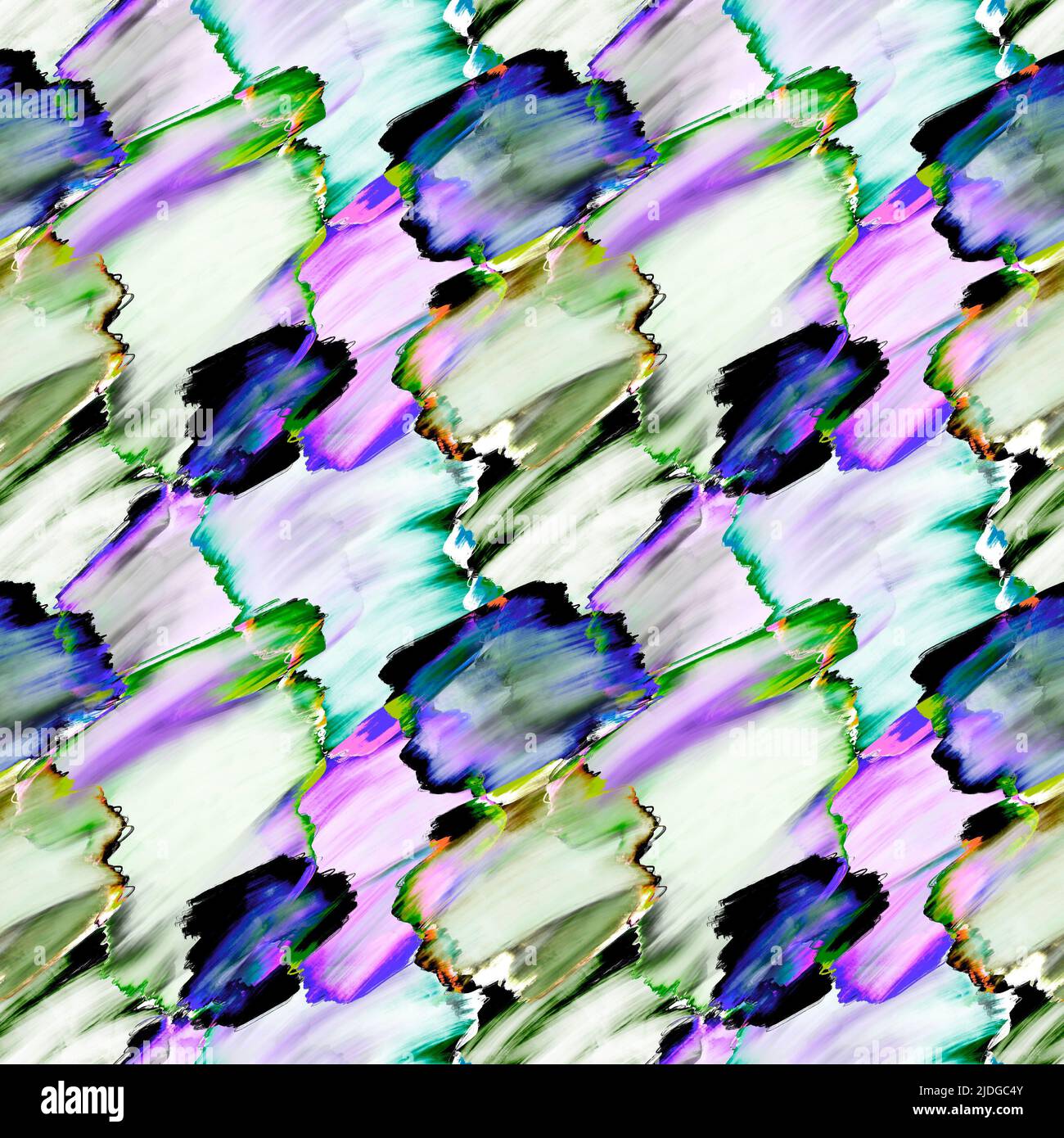 Abstract seamless paint waves and spots pattern for fabrics and ...