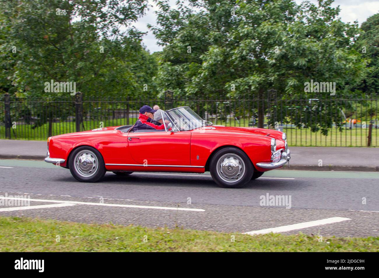 1963 60s sixties red ALFA ROMEO GIULIA 1570cc petrol sports cabrio ...
