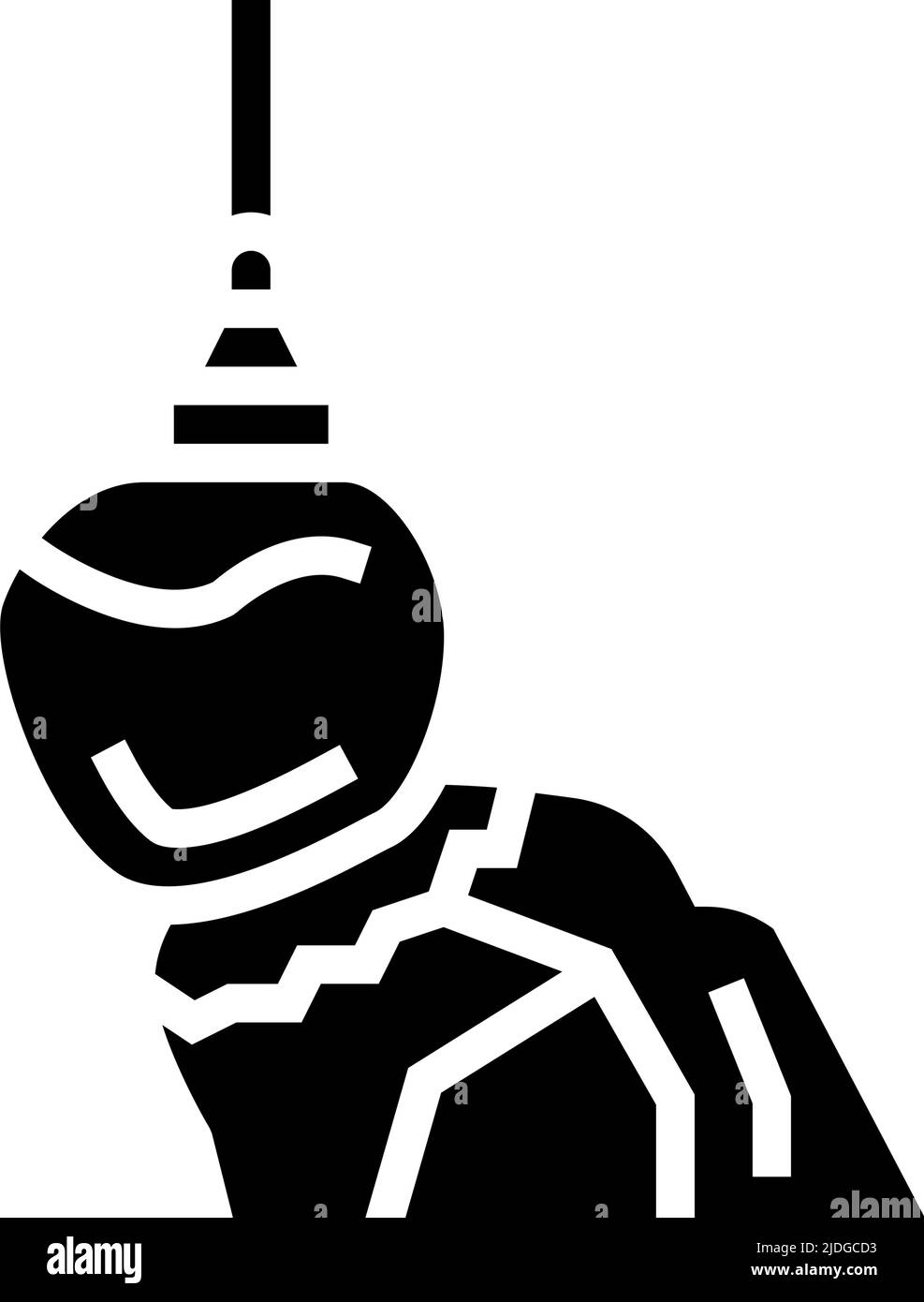 golden rock glyph icon vector illustration Stock Vector Image & Art - Alamy