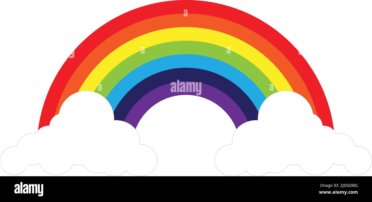 Rainbow Vector illustration. Rainbow image or clip art Stock Vector ...