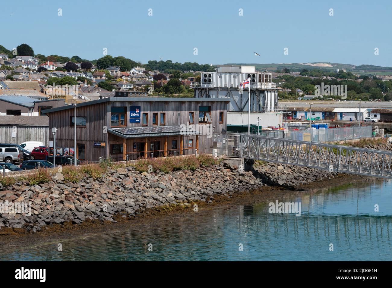 RNLI Lifeboat Station at Newlyn Harbour Stock Photo - Alamy