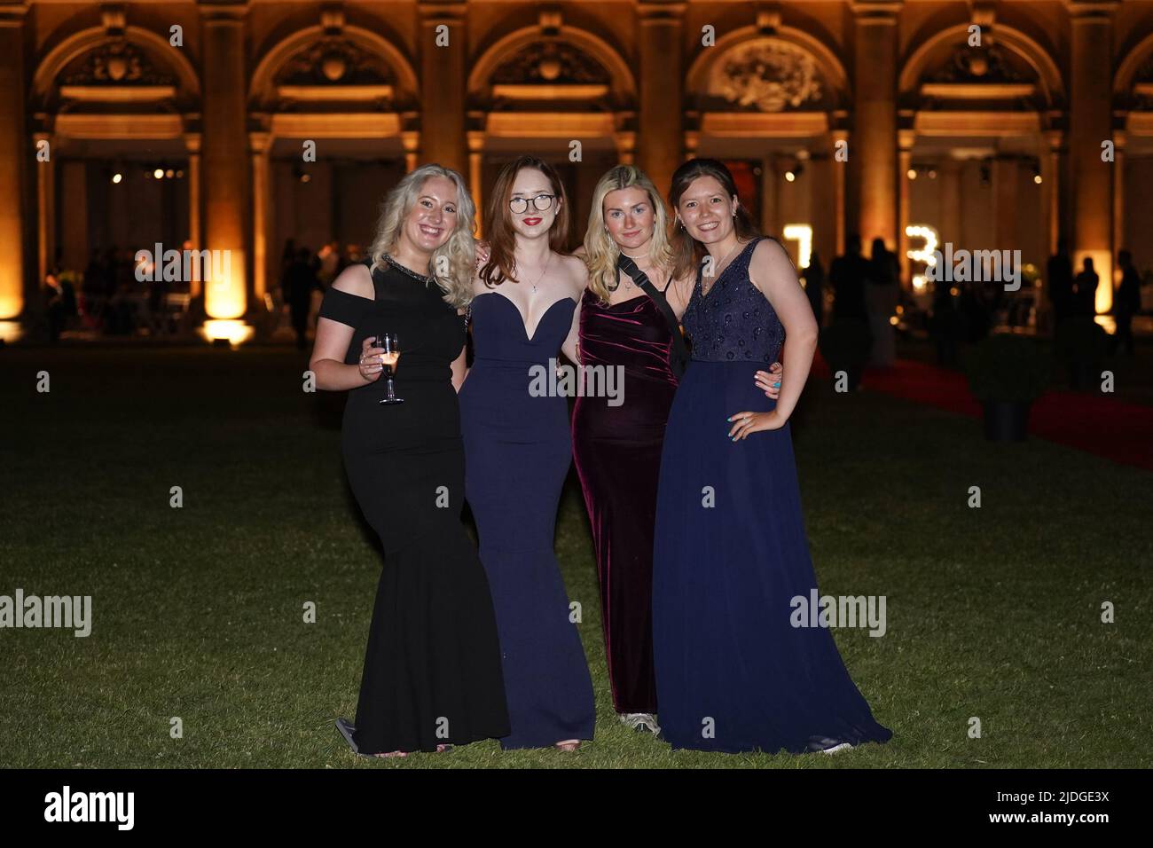 Students enjoying the Trinity May Ball at Cambridge University's ...