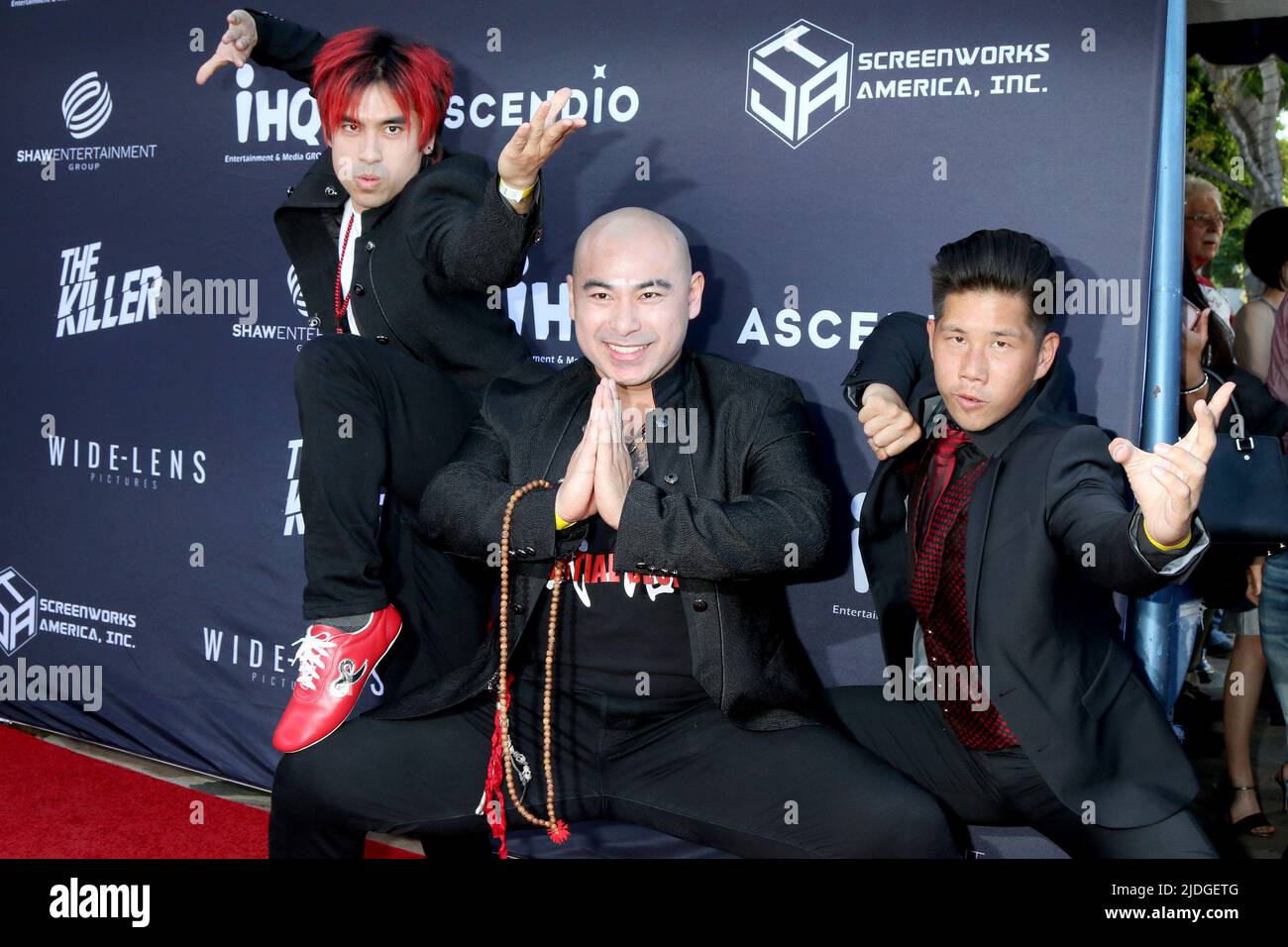 LOS ANGELES - JUN 20: Daniel Mah, Brian Le, Andy Le at The Killer Los ...