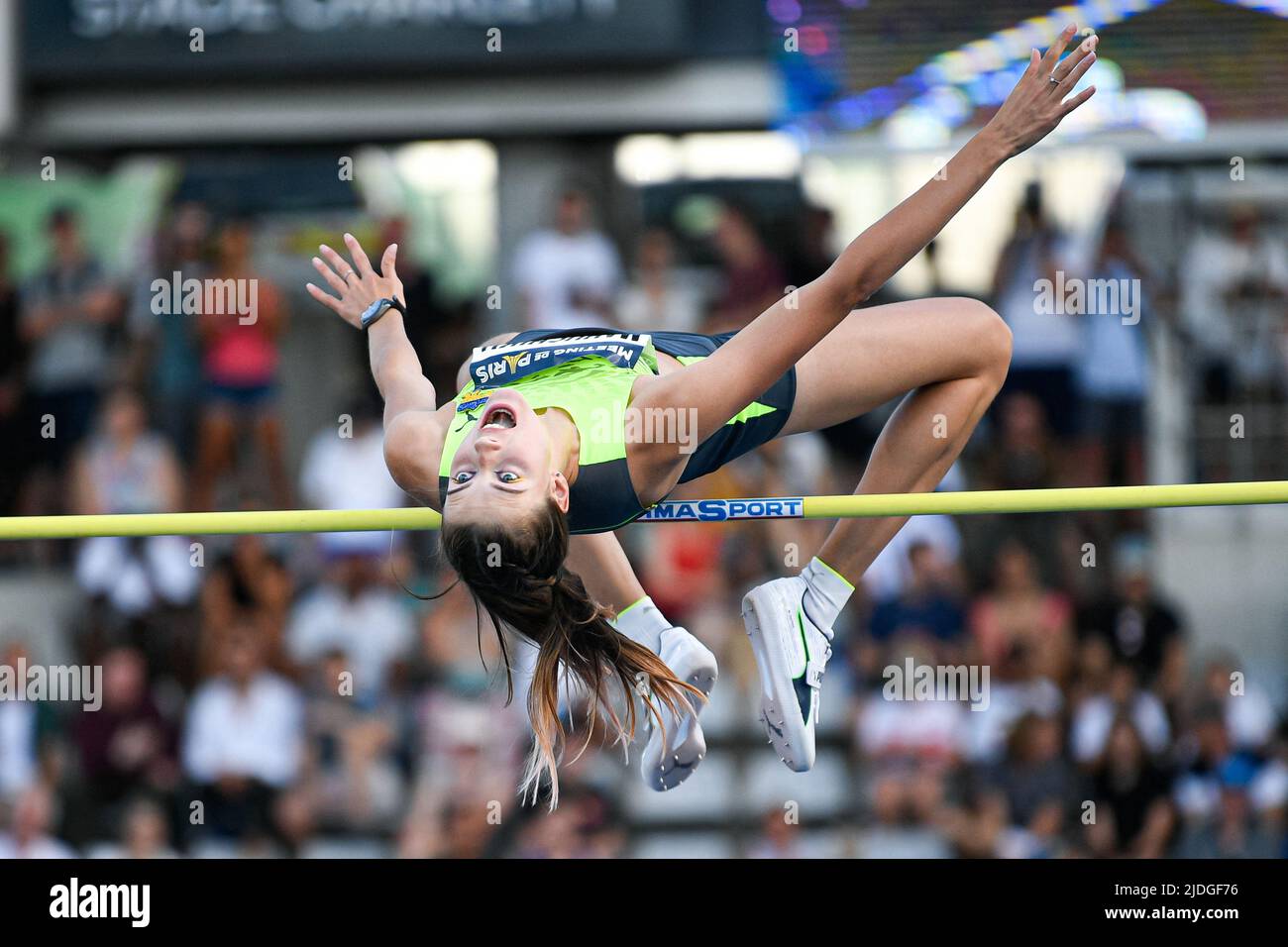 Yaroslava Mahuchikh of Ukraine (women's high jump) during the Wanda ...