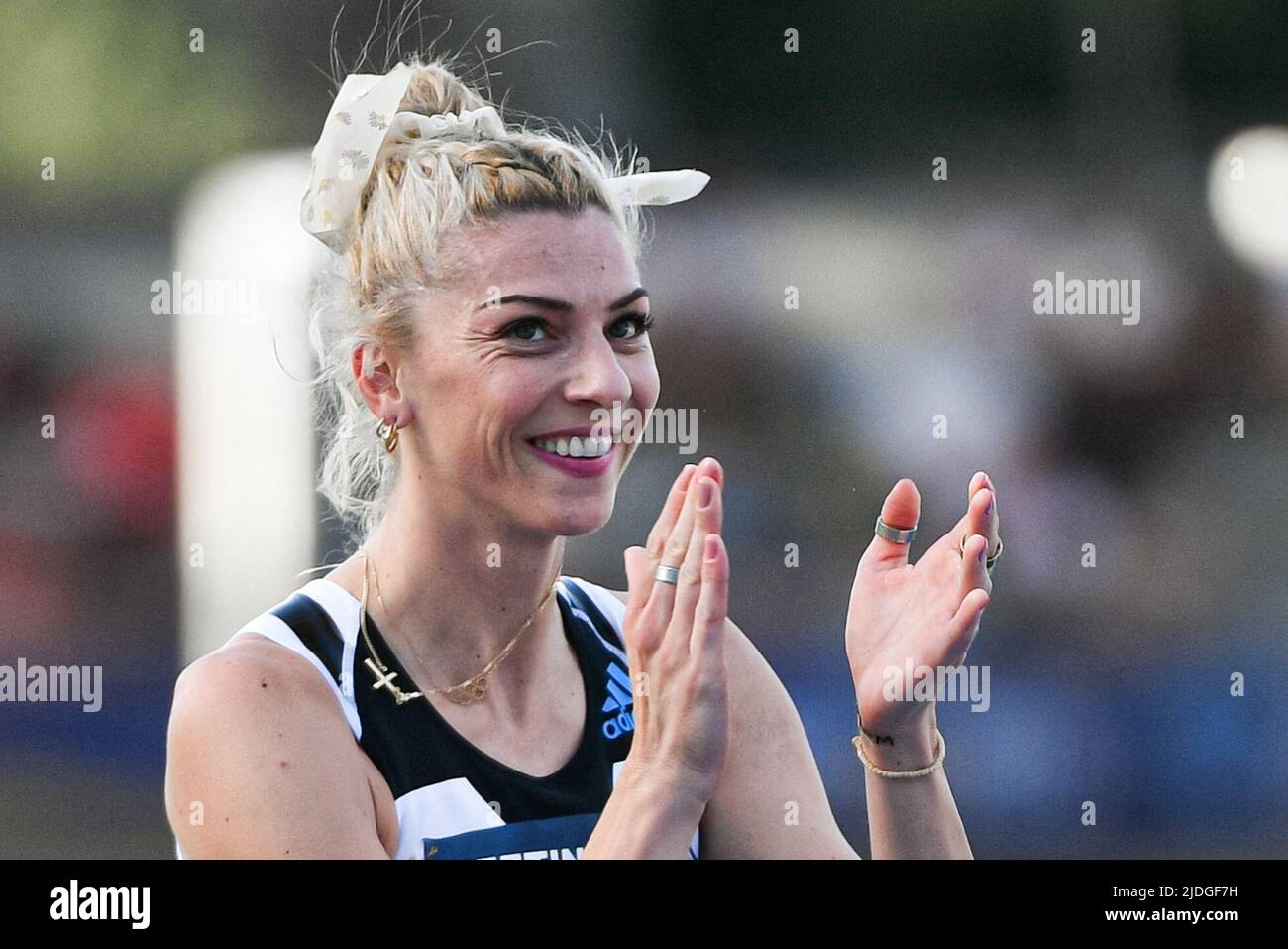 Marija Vukovic of Montenegro (women's high jump) during the Wanda ...