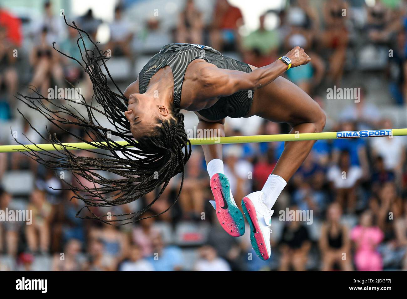 Nafissatou "Nafi" Thiam of Belgium (women's high jump) during the Wanda ...