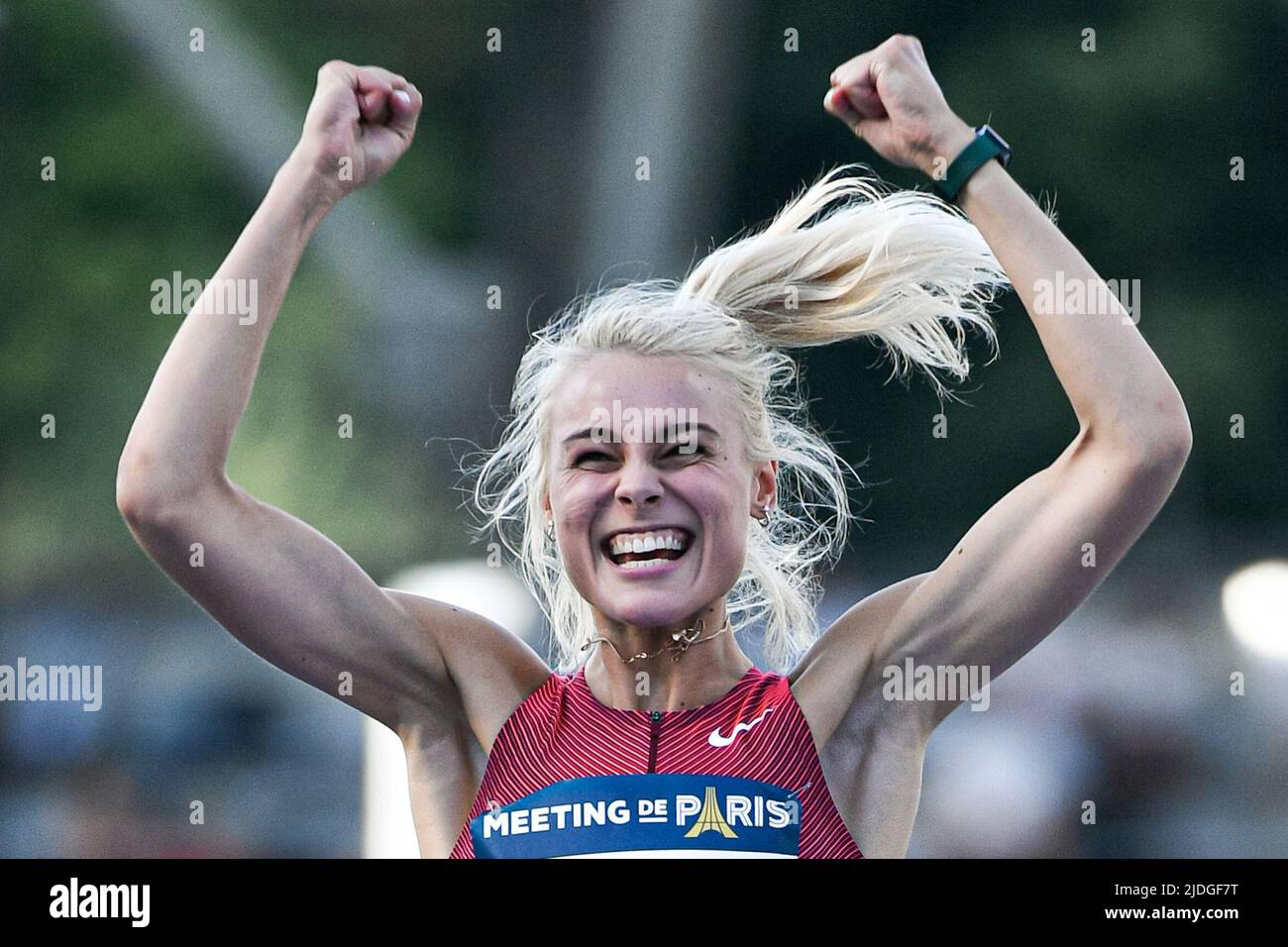Yuliya (Yuliia) Levchenko of Ukraine (women's high jump) during the ...