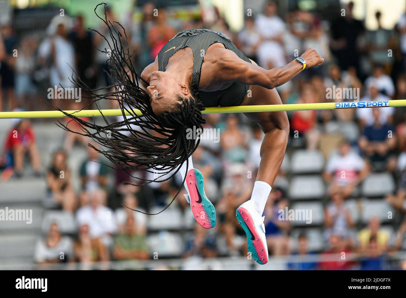 Nafissatou "Nafi" Thiam of Belgium (women's high jump) during the Wanda ...