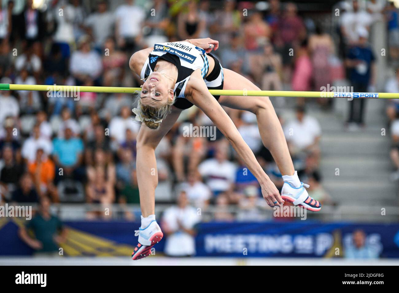 Marija Vukovic Of Montenegro Womens High Jump During The Wanda