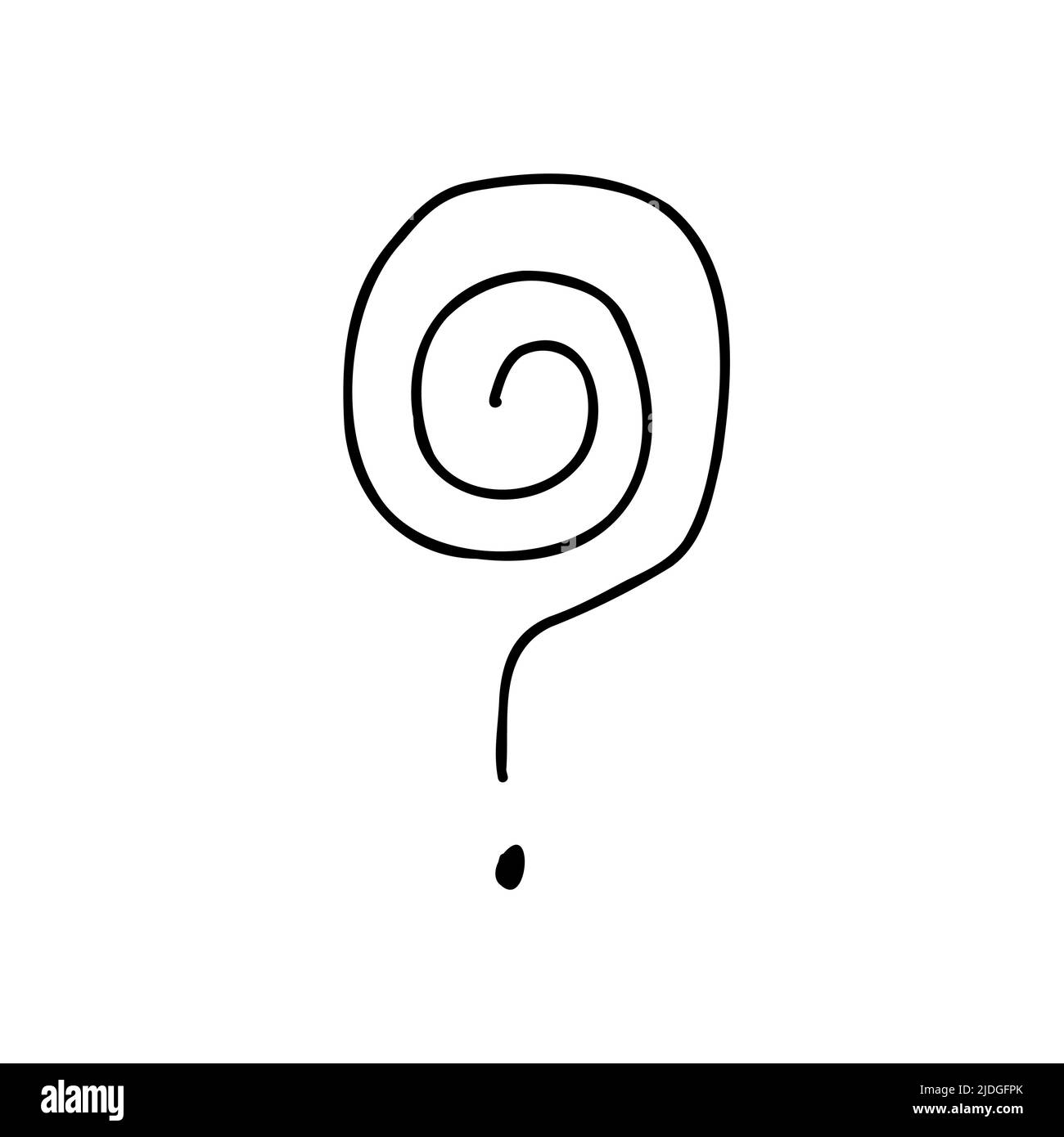 Questions marks. Hand drawn doodle ask sign set. Vector Who Why FAQ ...