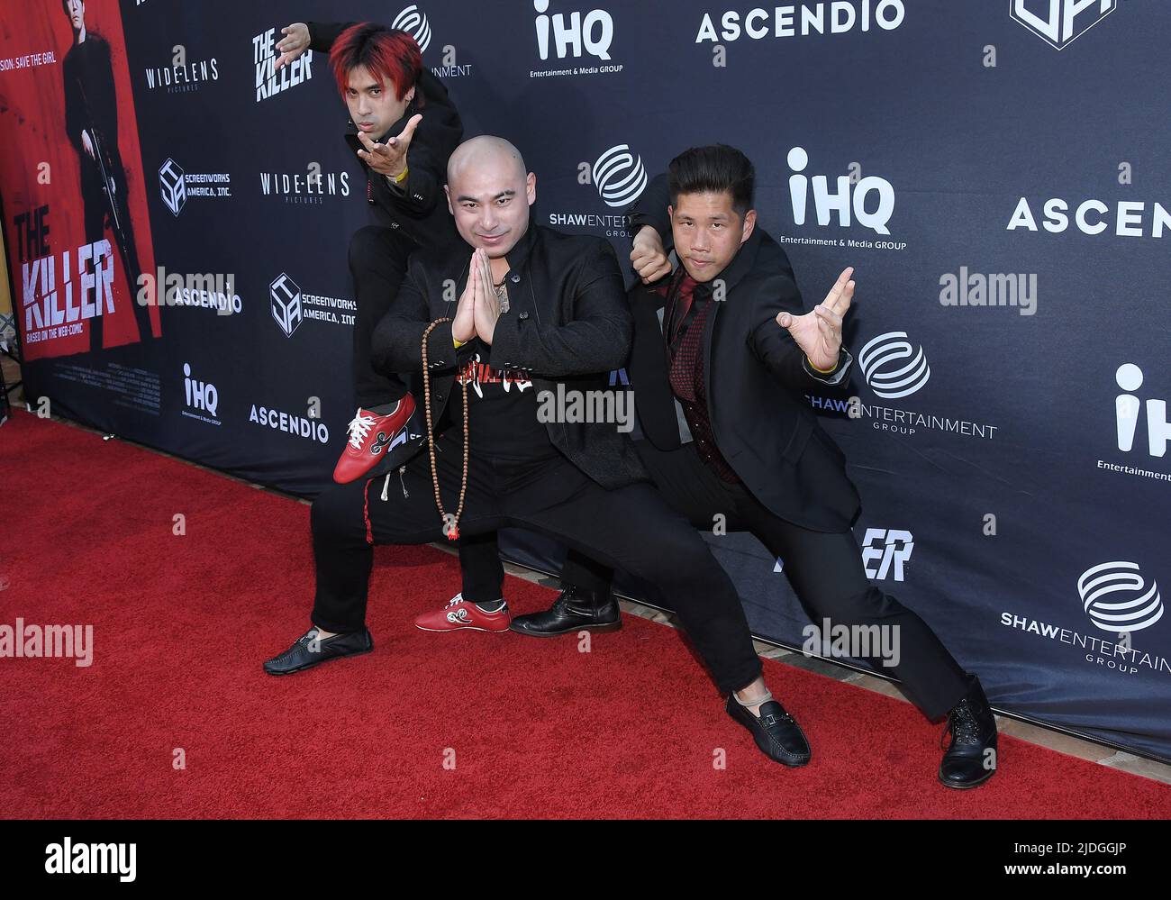 Los Angeles, USA. 20th June, 2022. (L-R) Andy Le, Brian Le and Daniel ...