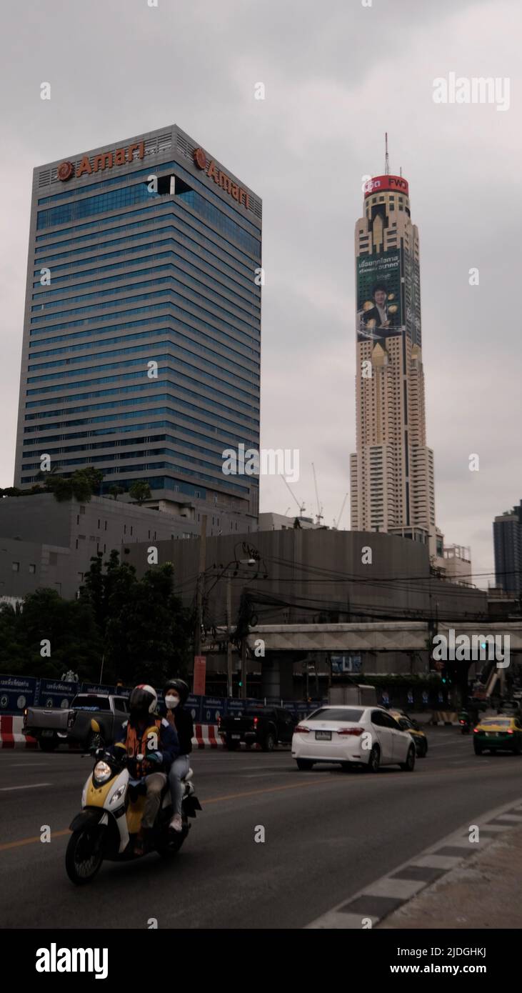 Novotel Bangkok Platinum Pratunam in Front with the Baiyoke Sky Hotel ...