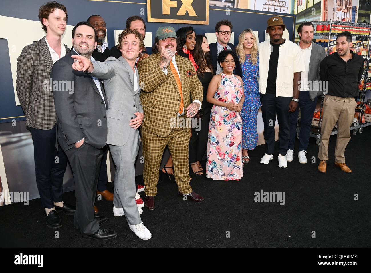 Los Angeles, California, USA. 20th June, 2022. (Back L-R) Josh Senior ...