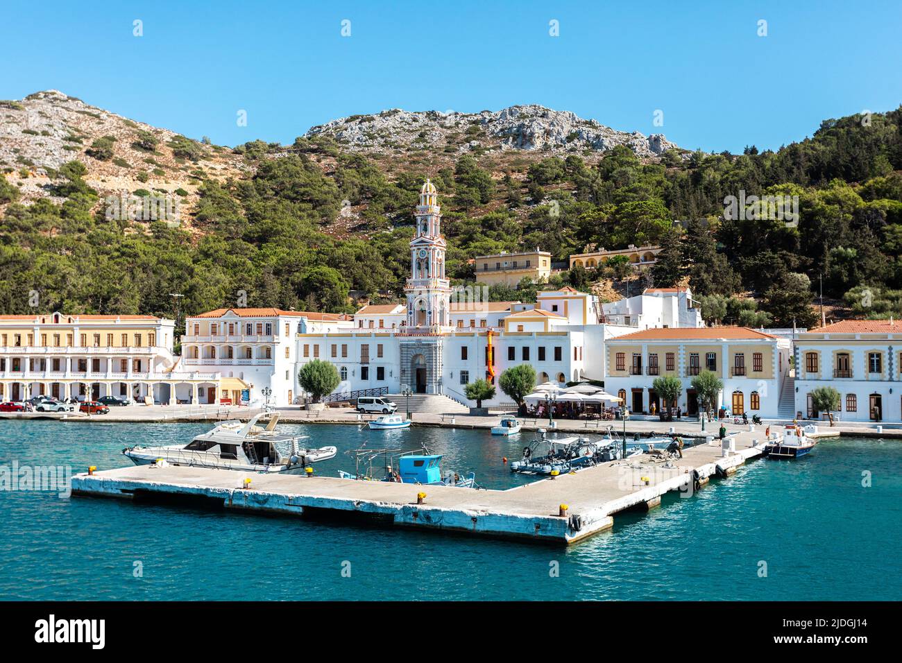 Sacred Monastery of Saint Archangel Michael the Panormitis. Symi island ...