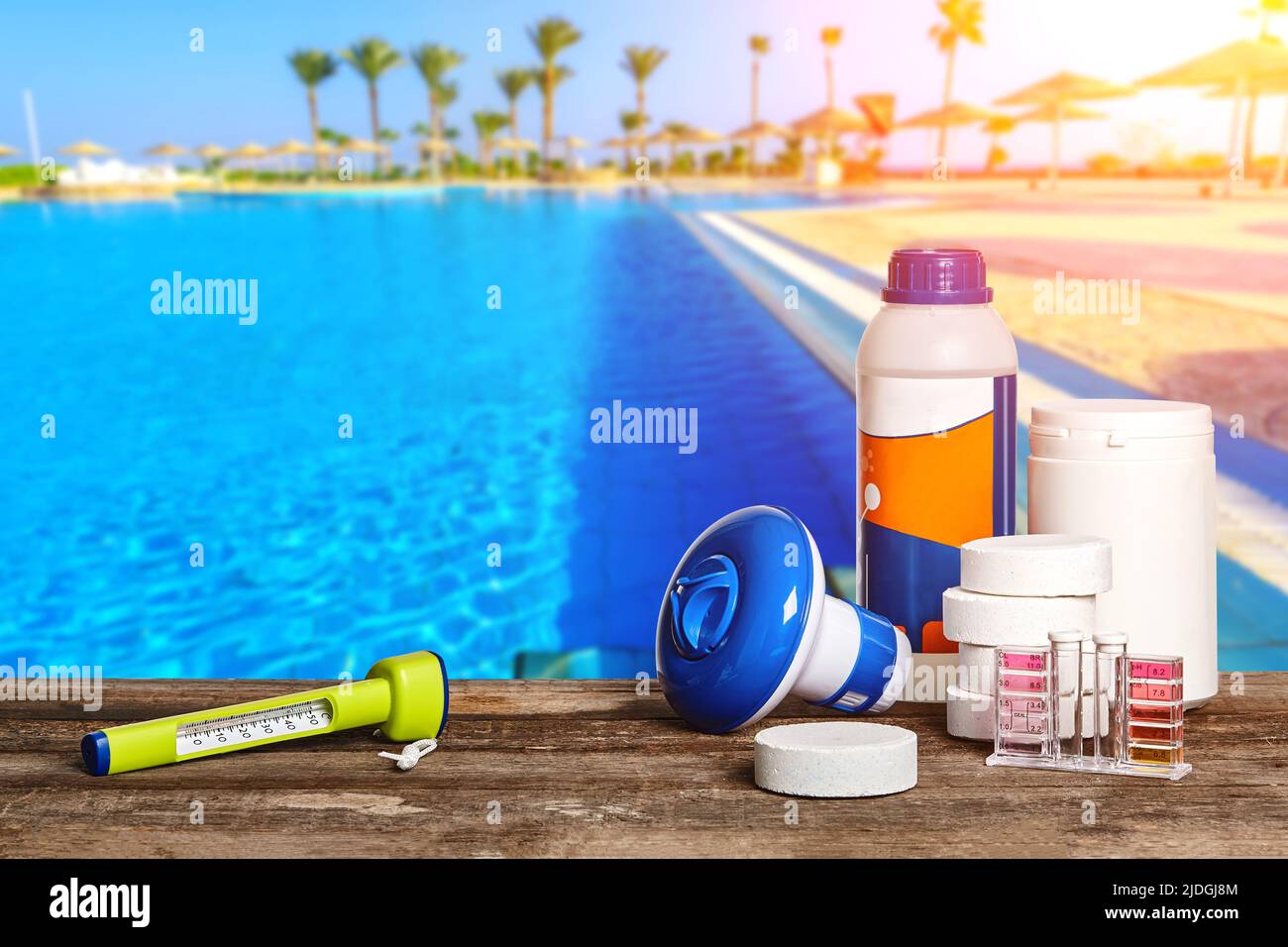 Equipment with chemical cleaning products and tools for the maintenance ...