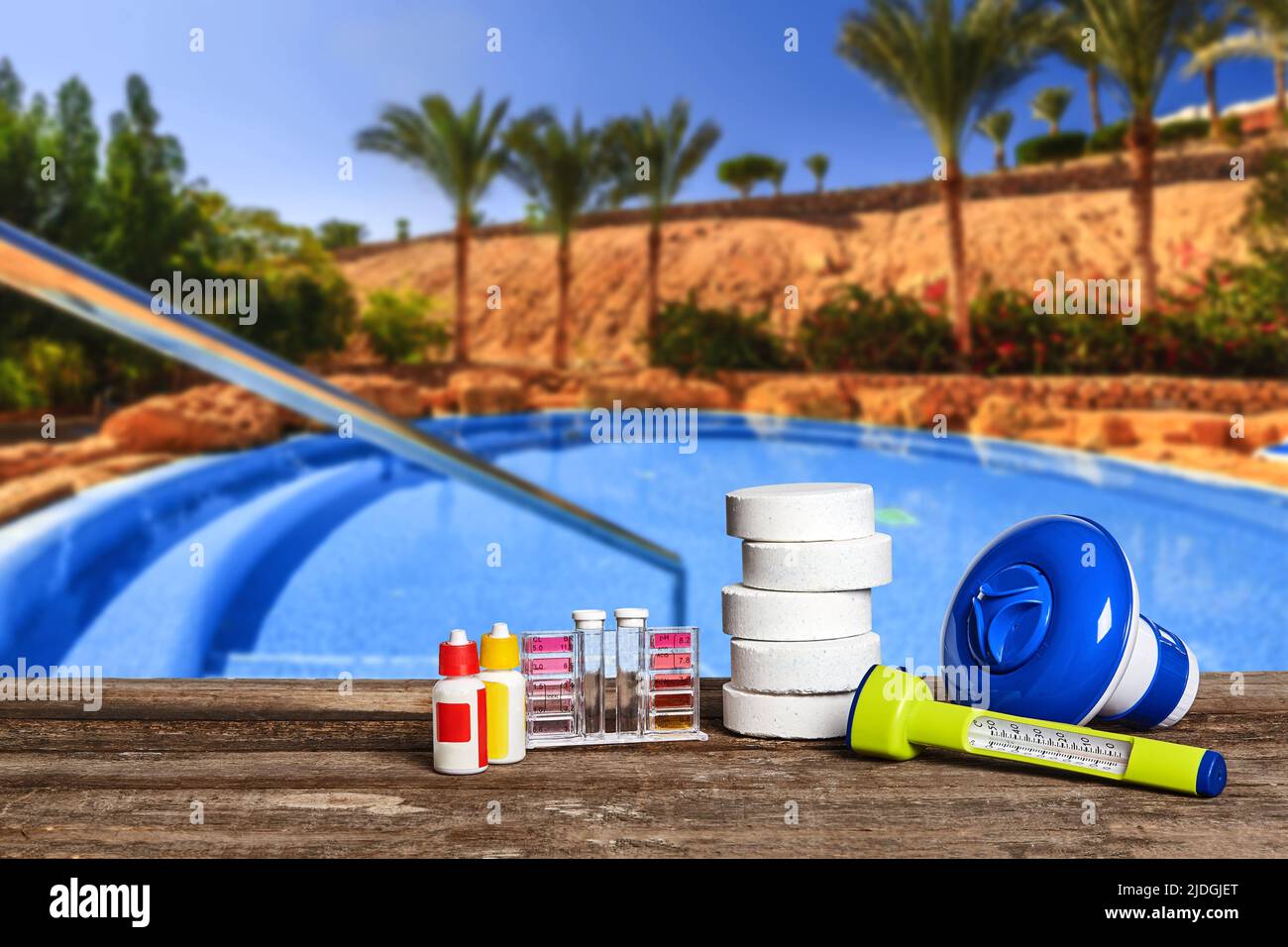 Equipment with chemical cleaning products and tools for the maintenance ...