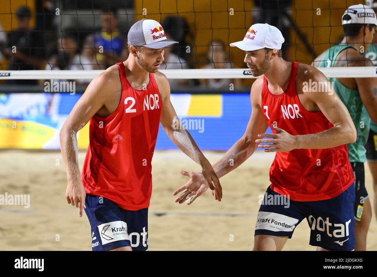 Anders Mol and Christian Sorum (NOR) vs Renato and Vitor Felipe (BRA ...