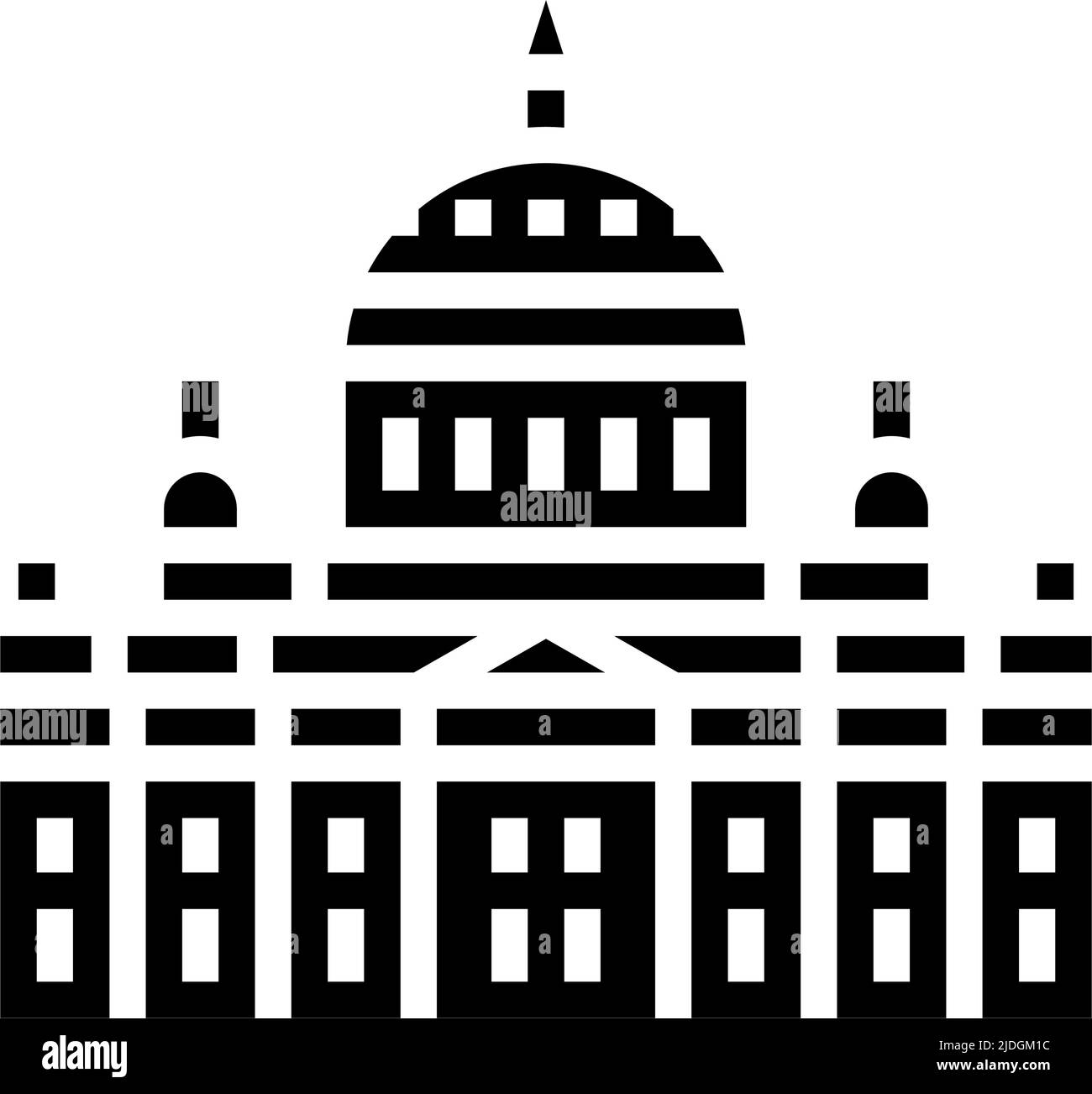 saint peter basilica glyph icon vector illustration Stock Vector Image ...