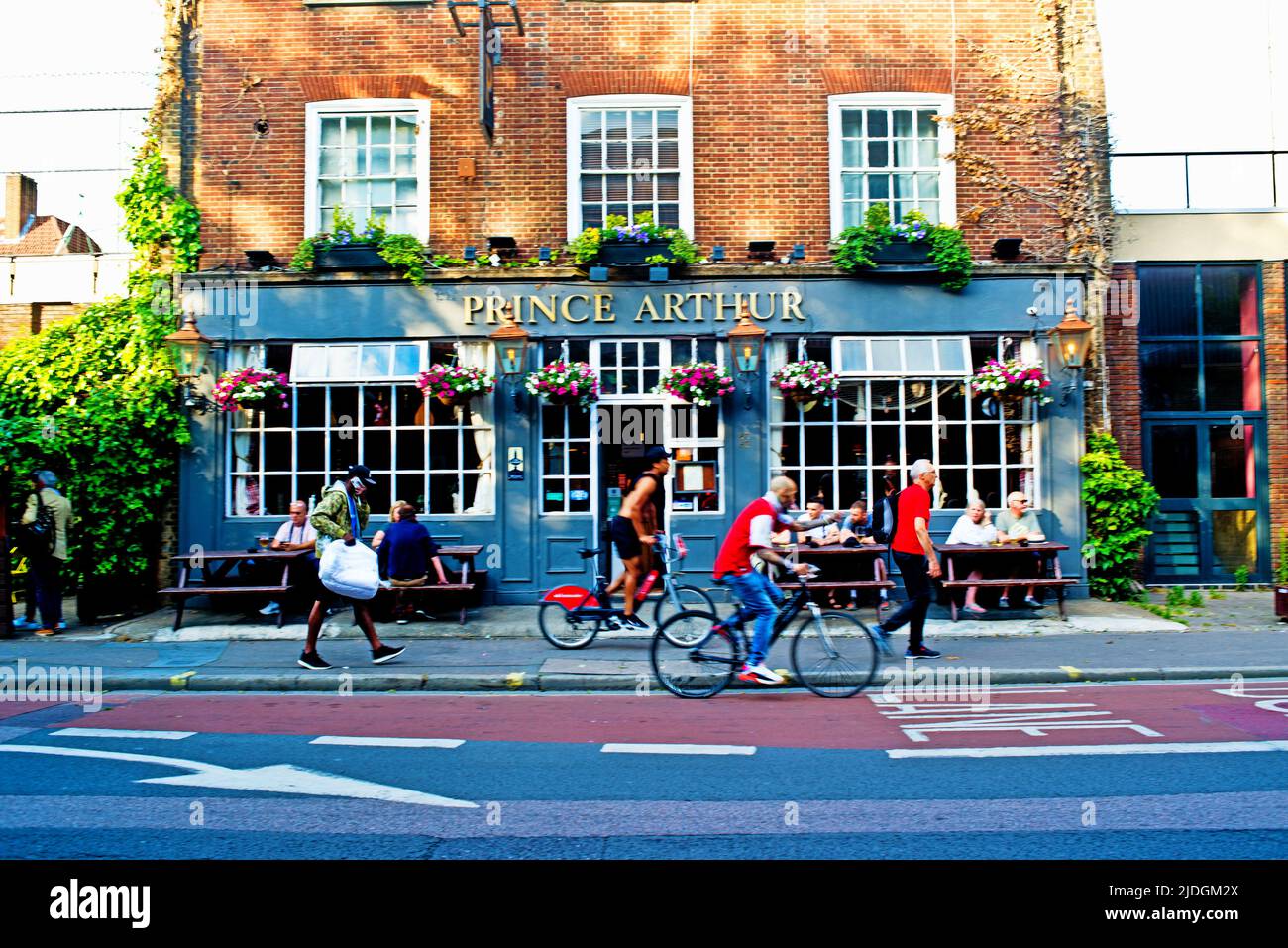 Prince Arthur Pub, Euston Road, London, England Stock Photo - Alamy