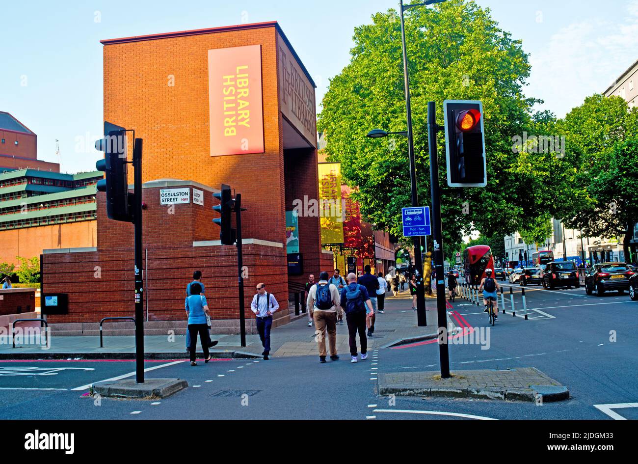 The British Library, Euston Road, London, England Stock Photo - Alamy