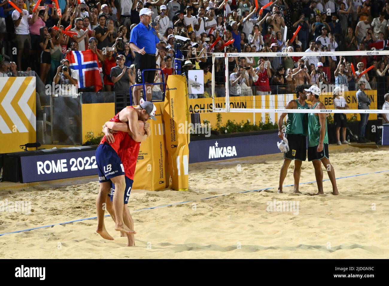 Anders Mol and Christian Sorum (NOR) vs Renato and Vitor Felipe (BRA ...