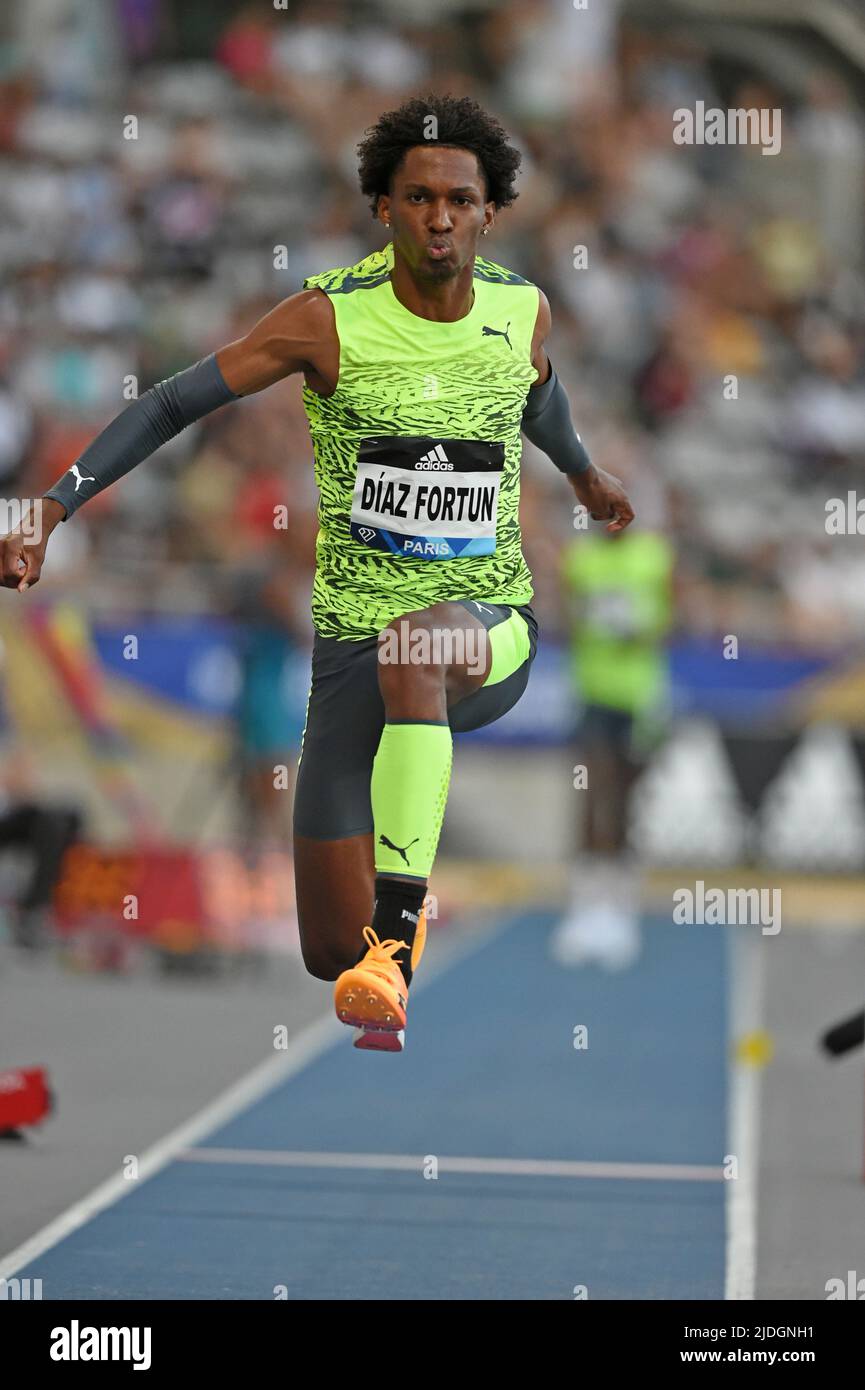 Jordan Alejandro Diaz Fortun (CUB) wins the triple jump at 57-11 1/4 ...