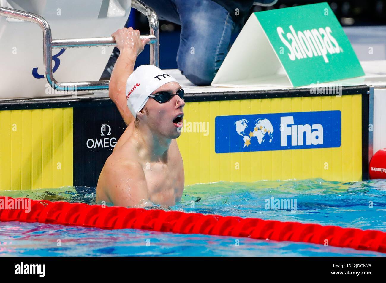BUDAPEST, HUNGARY - JUNE 21: Brooks Curry of the United States of ...