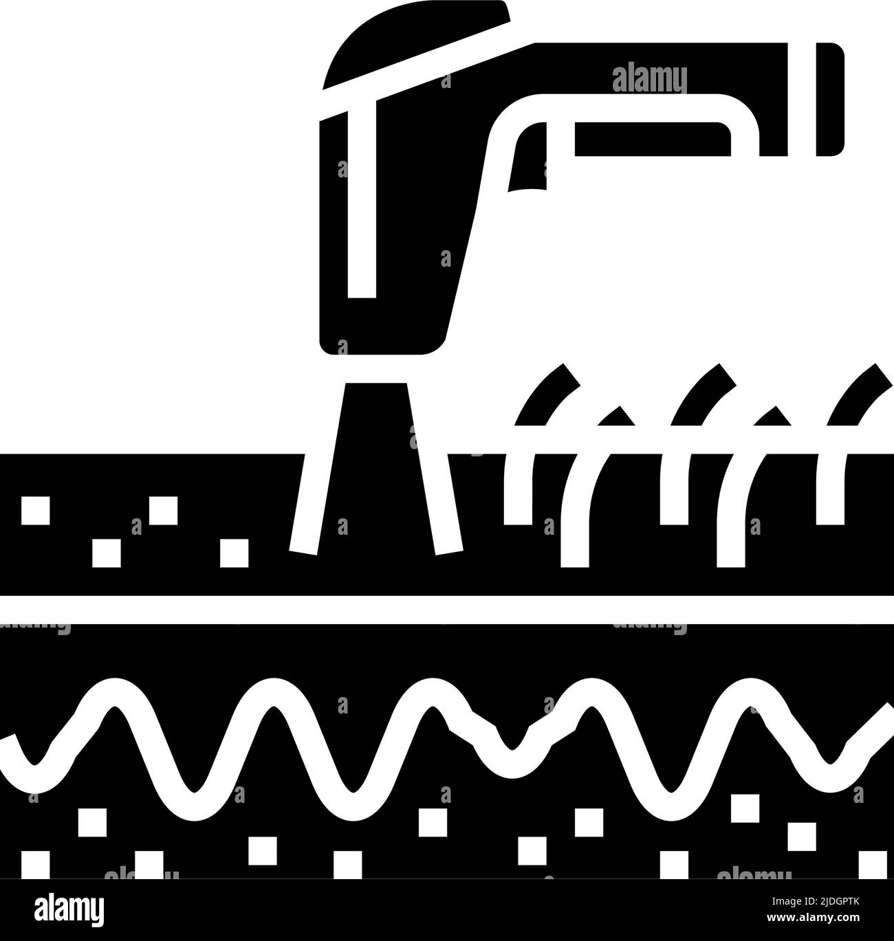 laser depilation device glyph icon vector illustration Stock Vector ...