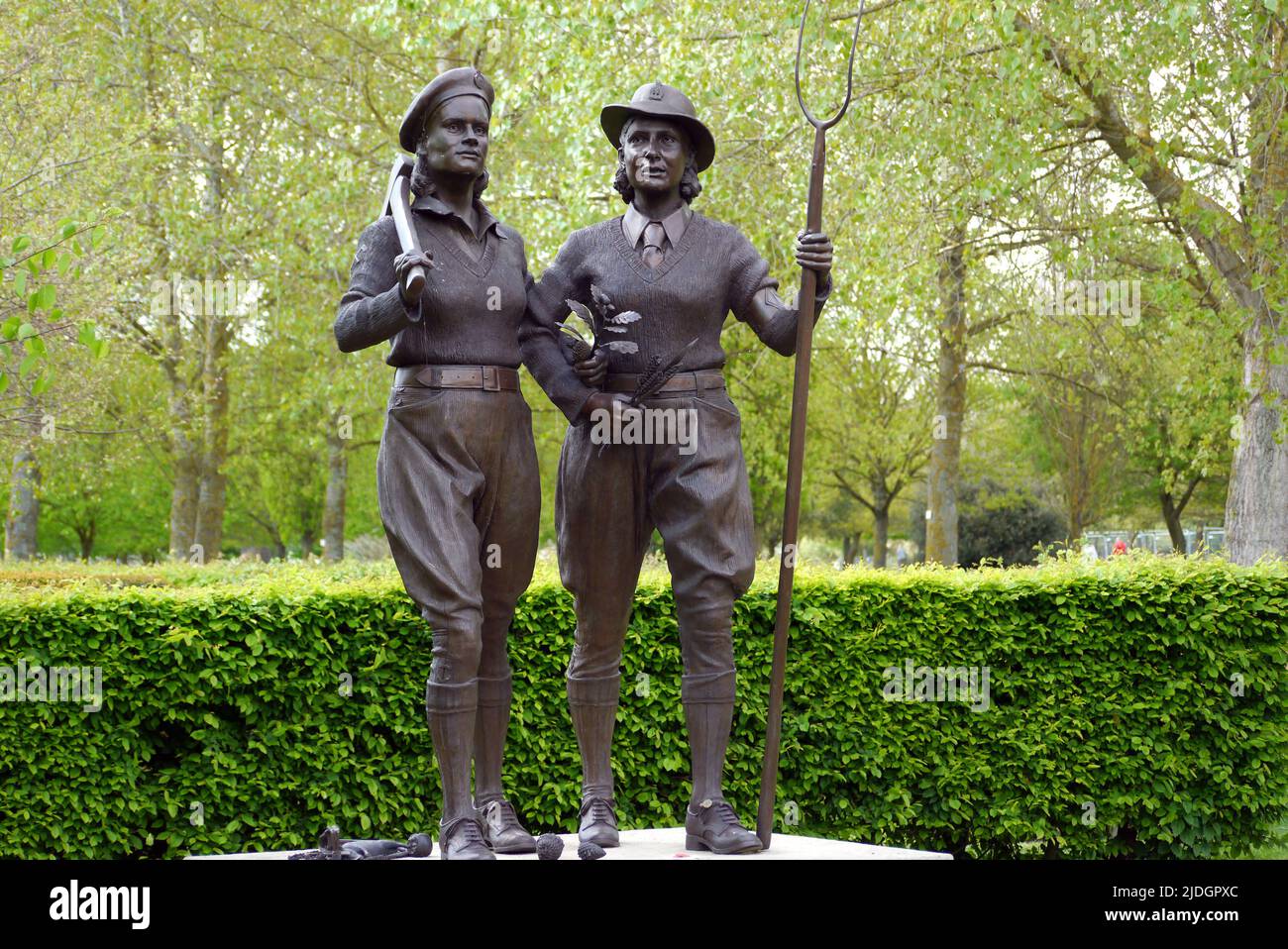 Two Bronze Statues of in Honour of the Woman's Land Army and Woman's ...