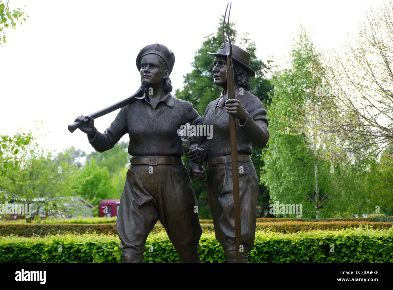 Two Bronze Statues of in Honour of the Woman's Land Army and Woman's ...