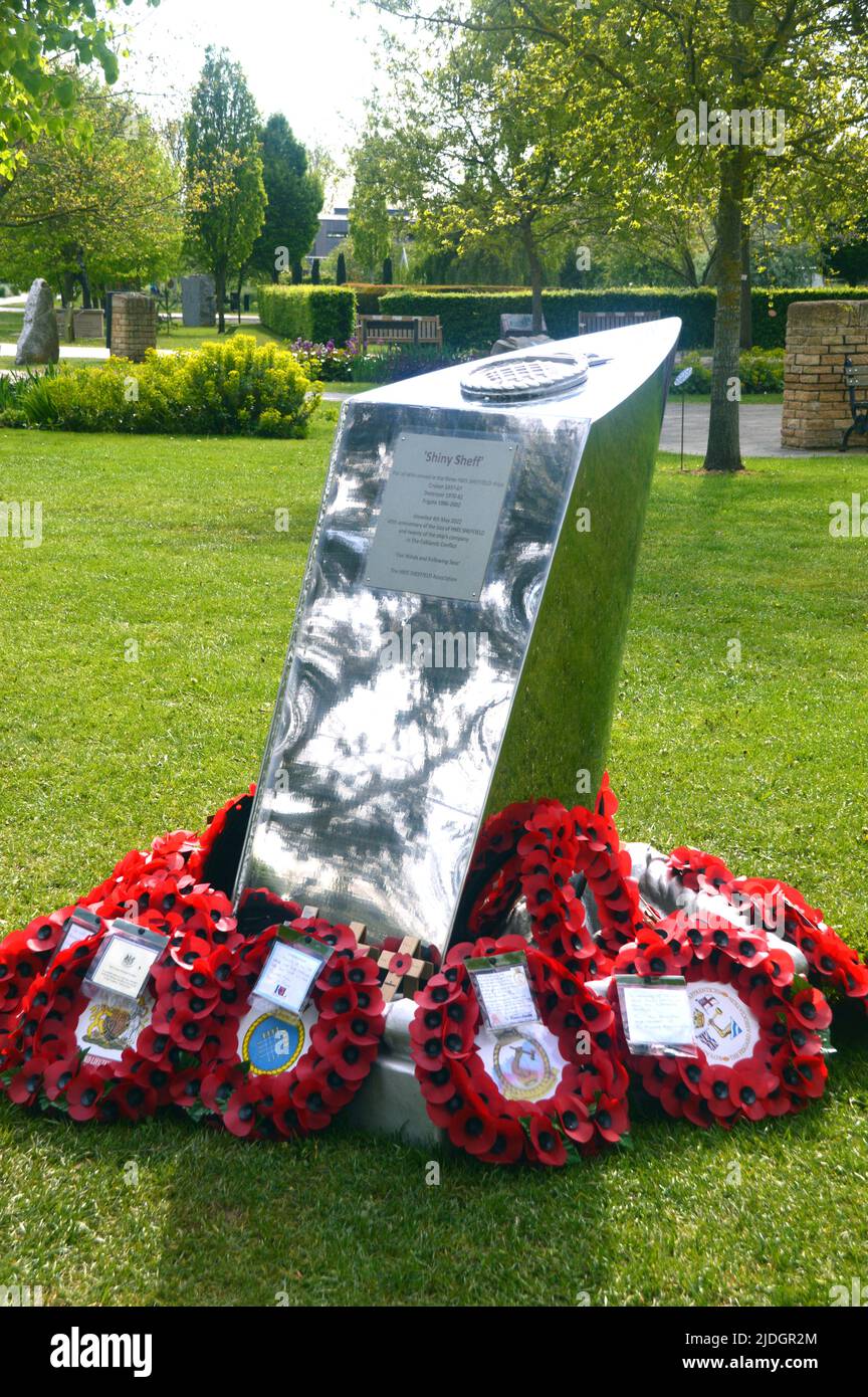 'Shiny Sheff' Stainless Steel Memorial Dedicated to HMS Sheffield ...