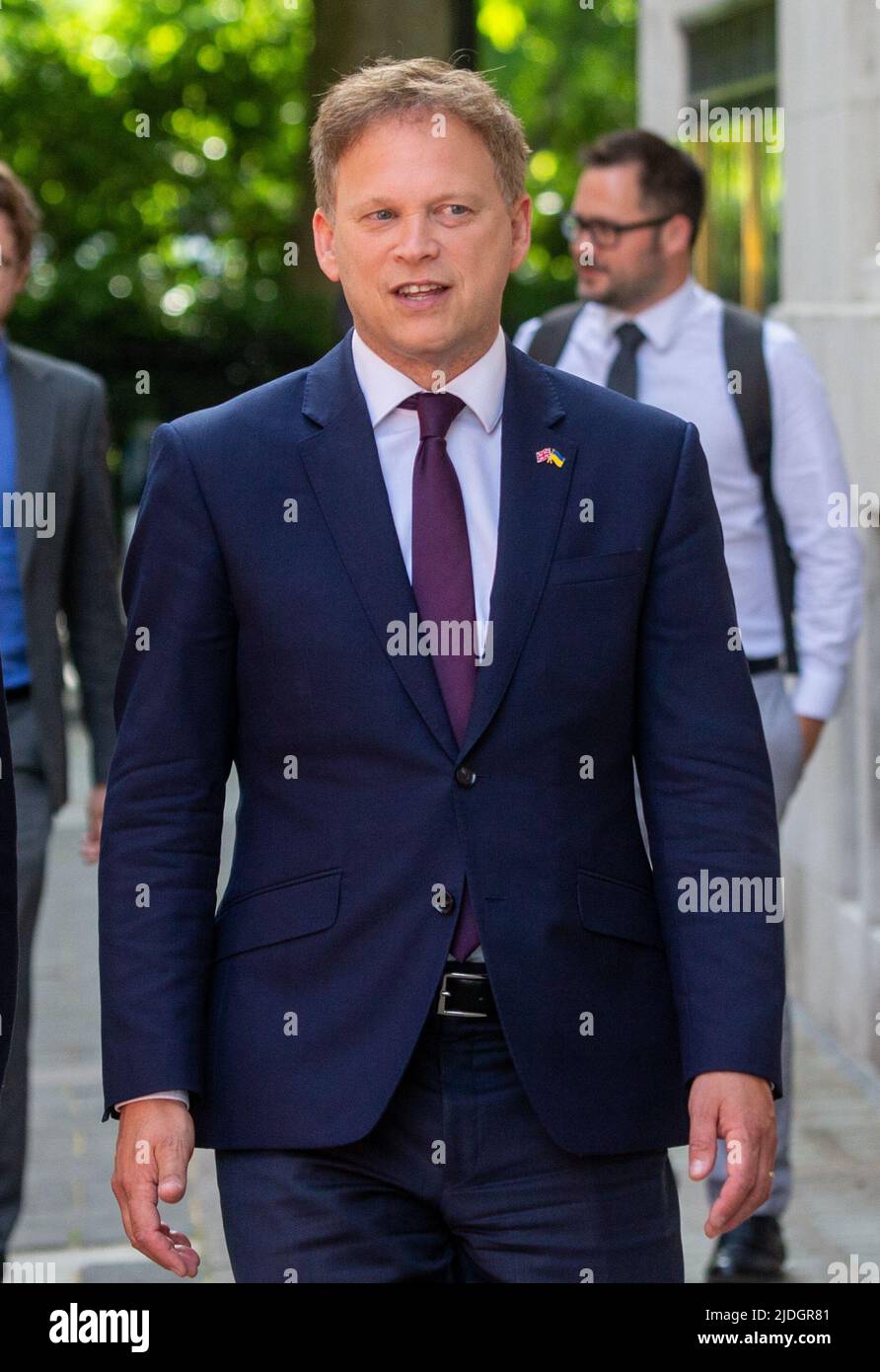 London, England, UK. 21st June, 2022. Secretary of State for Transport ...