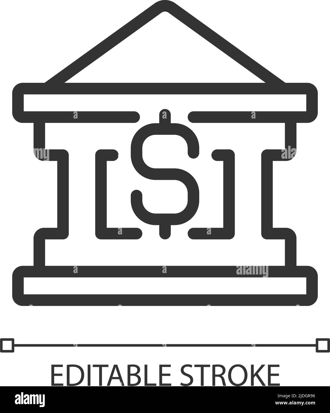 Simple lineart icon bank hi-res stock photography and images - Alamy