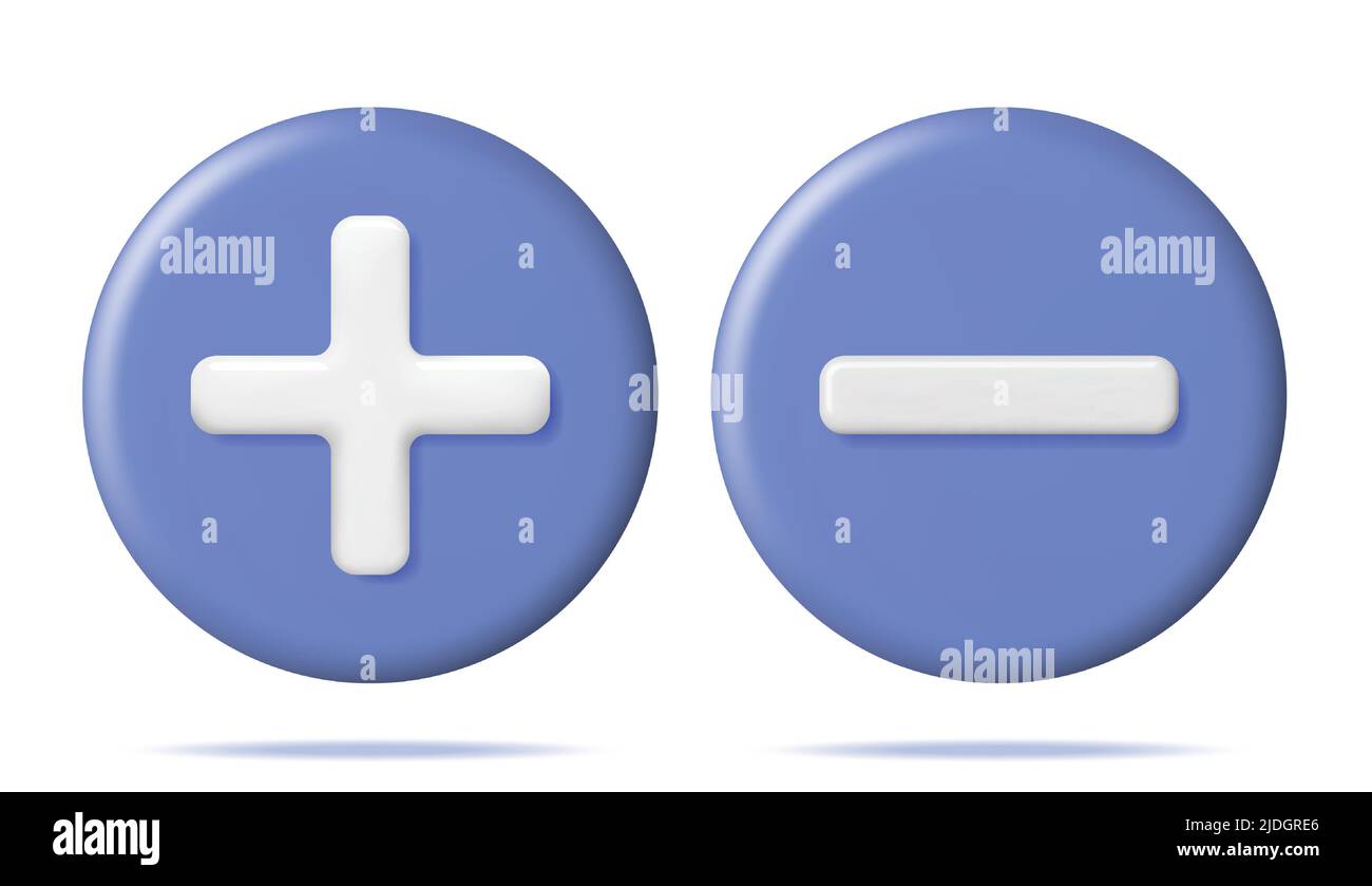3d Plus and Minus Icon Isolated Stock Vector Image & Art - Alamy 3d Plus and Minus Icon Isolated Stock Vector Image & Art - Alamy