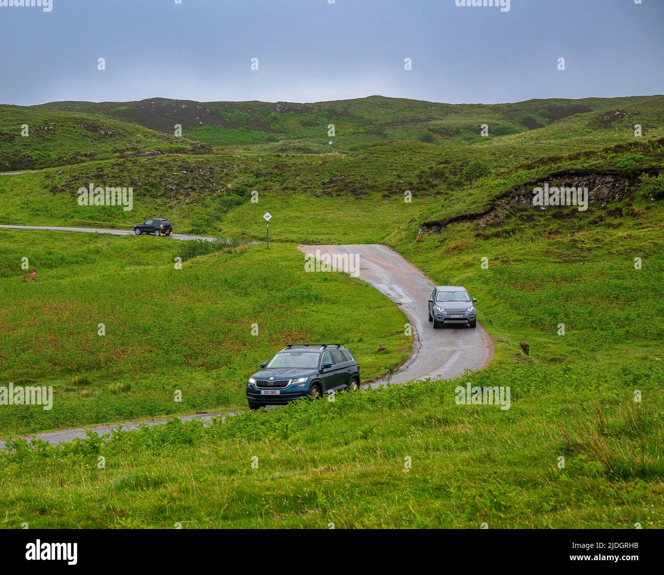 Isle of Mull, Scotland – A Traffic Jam on the single-track roads that ...