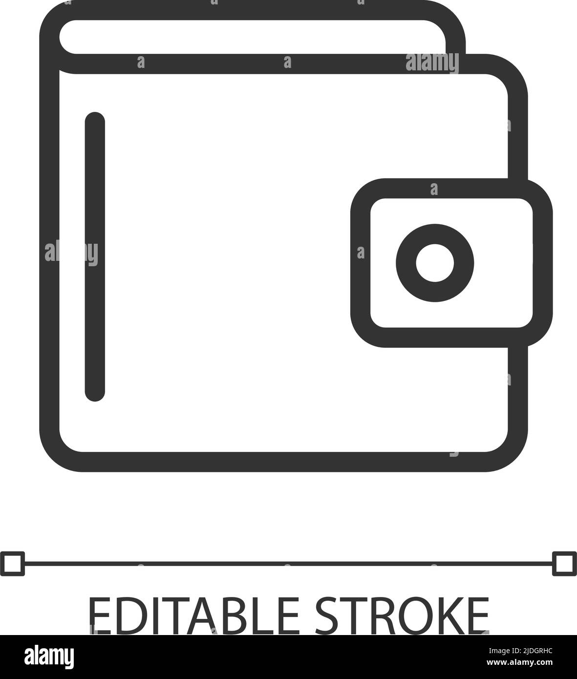 Purse pixel perfect linear icon Stock Vector Image & Art - Alamy