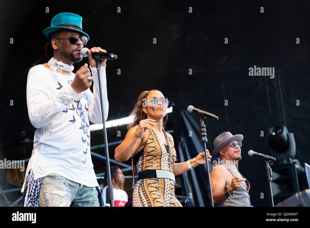 Shalamar band performing at the Soultasia music festival in Promenade ...