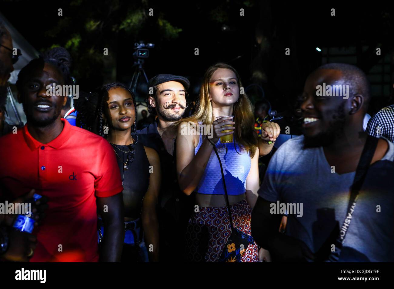 Kampala, Uganda. 20th June, 2022. People attend a concert to mark World ...