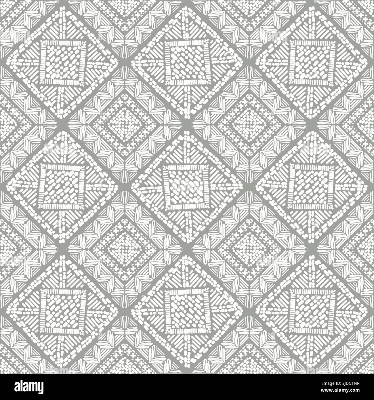 Lacy rhombus shapes seamless pattern. Lace abstract tileable background ...