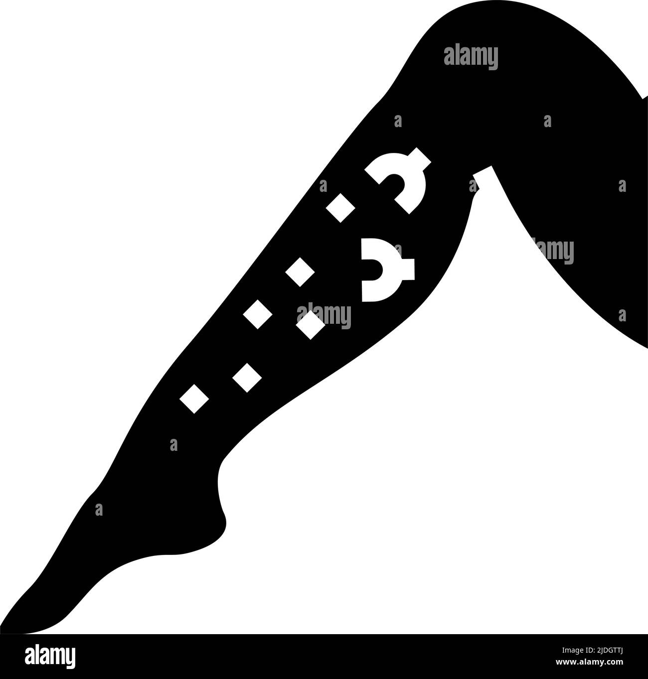 legs ingrown hair glyph icon vector illustration Stock Vector Image ...