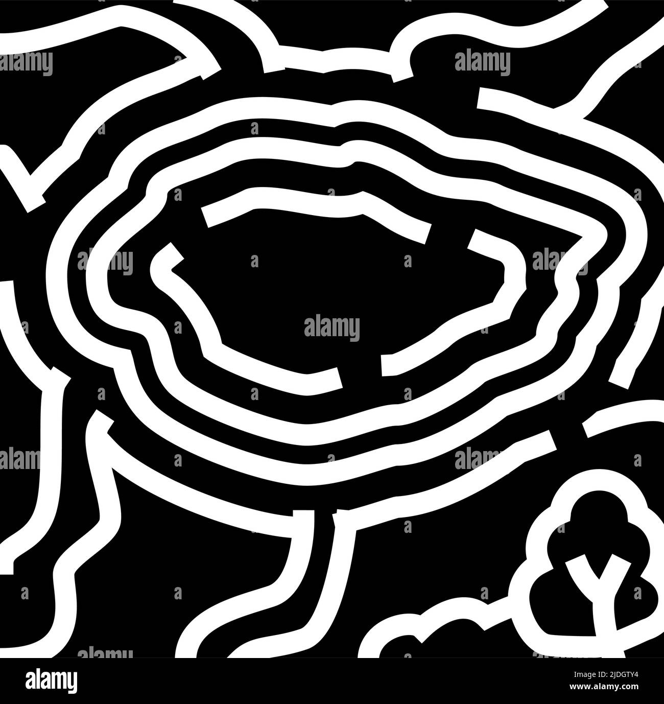 yellowstone national park glyph icon vector illustration Stock Vector ...