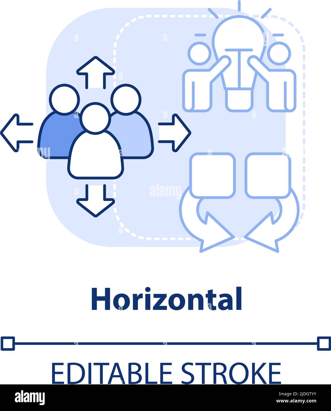 Horizontal merger Stock Vector Images - Alamy