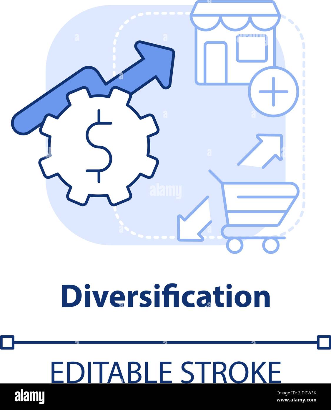 Icon diversity diversification Cut Out Stock Images & Pictures - Alamy